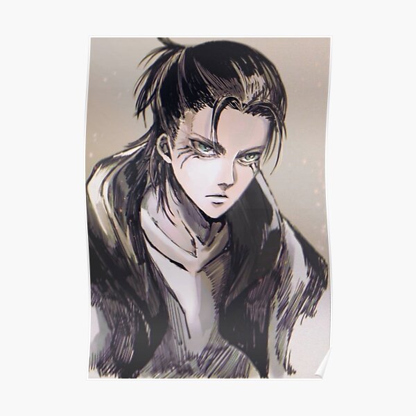 "Eren Yeager The Attack Titans Anime" Poster for Sale by Real1One ...