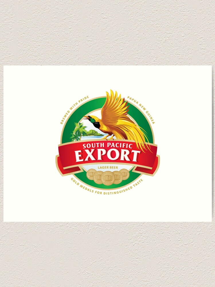"South Pacific Export Logo" Art Print for Sale by bopdown | Redbubble