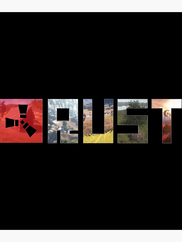"Rust Game Logo" Poster for Sale by Mysiukay64 | Redbubble
