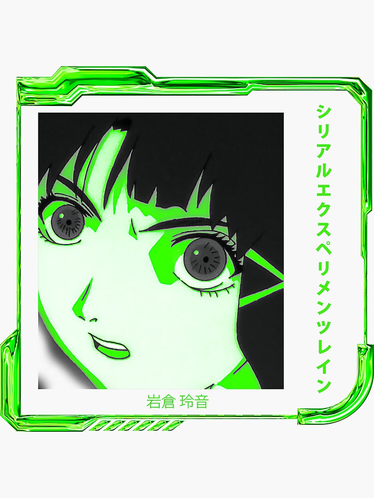 "Serial Experiments Lain 1" Sticker for Sale by wantzkrehela | Redbubble