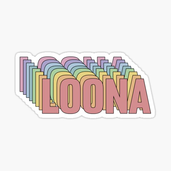 "LOONA Colorful Layer " Sticker for Sale by AliffStudio | Redbubble