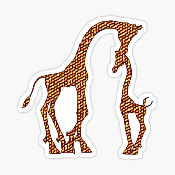 "Giraffes - Legendary Animals" Sticker for Sale by SystemLion | Redbubble