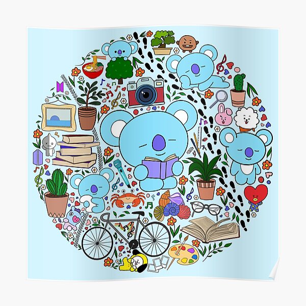 "Namjooning Koya Repeat Pattern, BT21, BTS, Kim Namjoon, RM, Rap ...