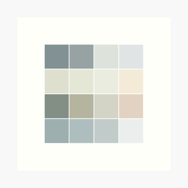 "pastel color chart" Art Print for Sale by merolledesign | Redbubble