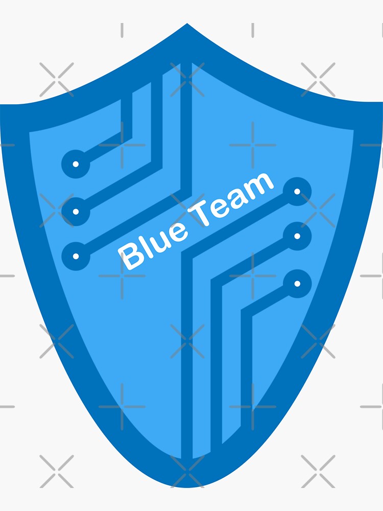 "Cybersecurity Blue Team Shield Circuits" Sticker for Sale by Fsestyle ...
