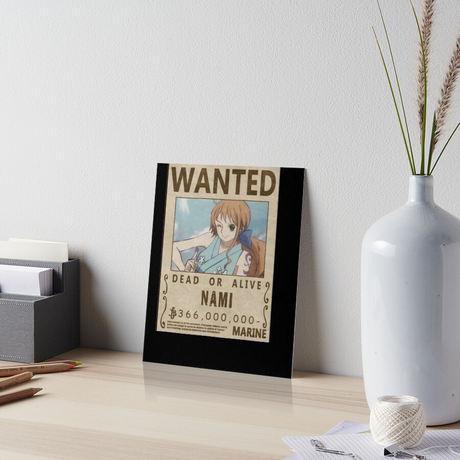 "nami's New Wanted, nami one piece neues Steckbrief" Galeriedruck von ...