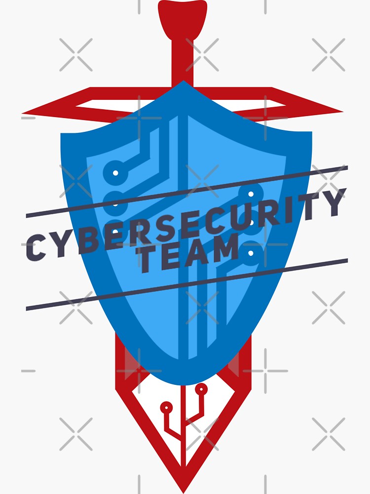 "Cybersecurity Red Blue Team Task Force" Sticker for Sale by Fsestyle ...