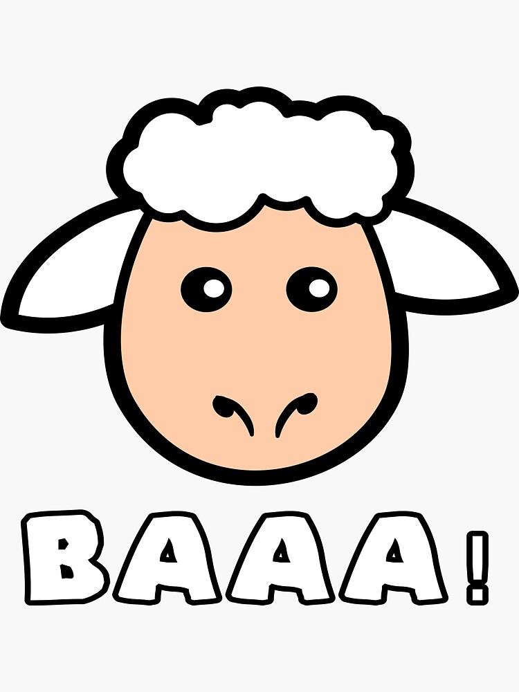 "Sheep Go Baaa! - Legendary Animals" Sticker for Sale by SystemLion ...