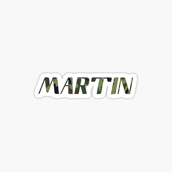 "MARTIN Name III - My name is MARTIN - typography name - Camo Vibe ...