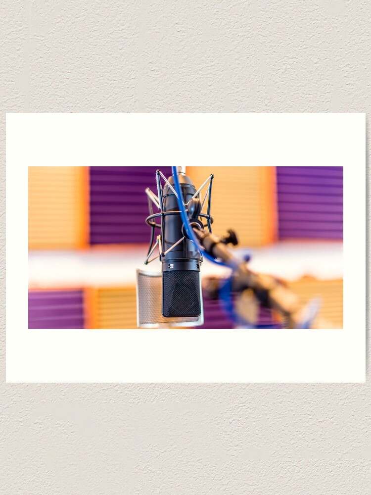 "Recording Studio Microphone" Art Print for Sale by adamcal | Redbubble