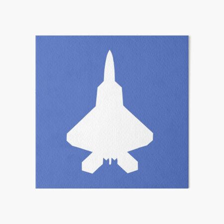 "F-22 Raptor Fighter Jet Planform (white)" Art Board Print for Sale by ...