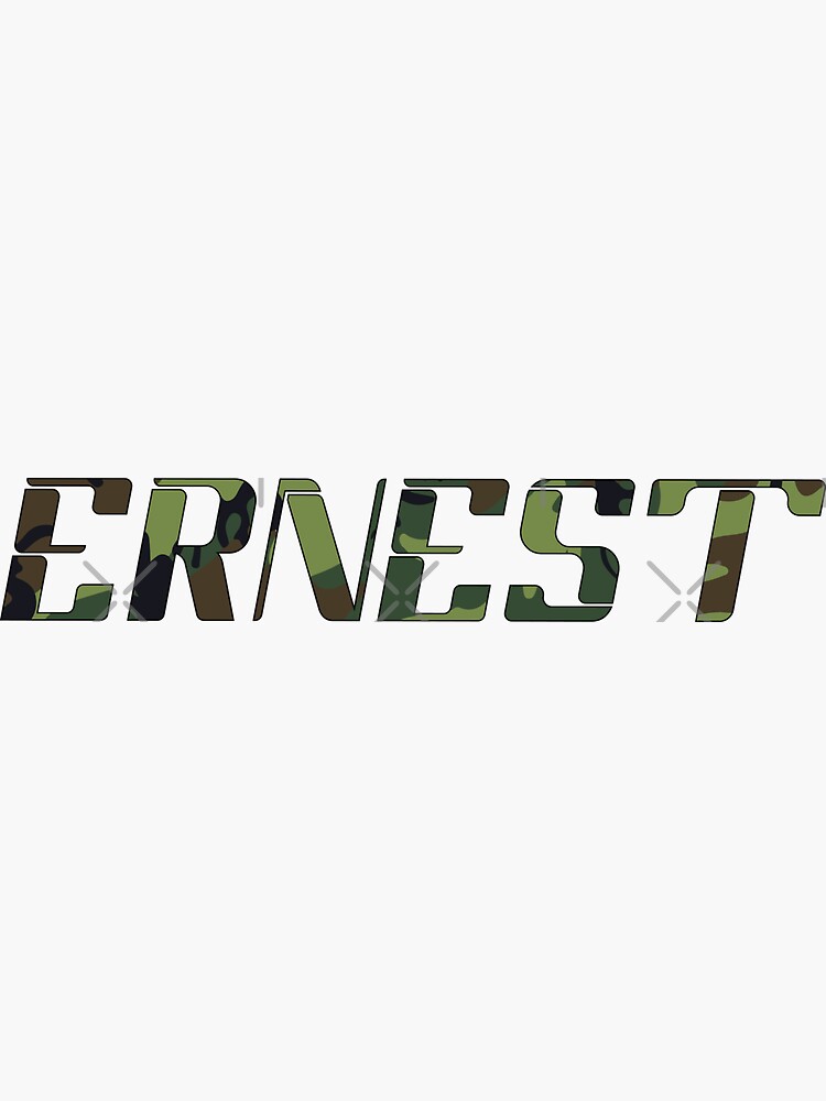 "ERNEST Name III - My name is ERNEST - typography name - Camo Vibe ...