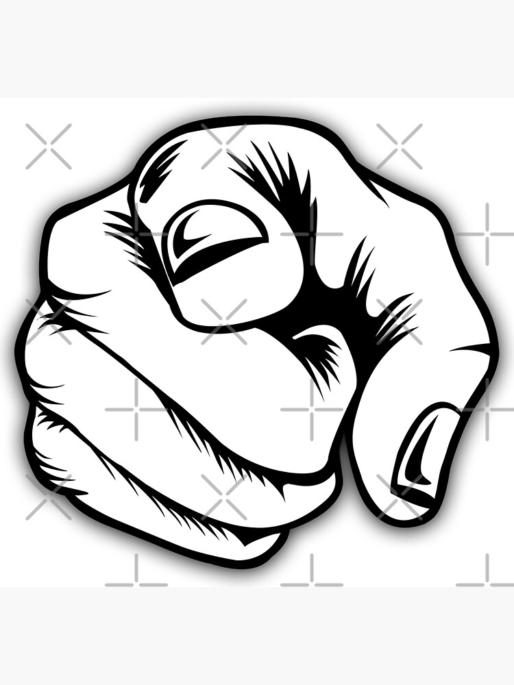 Póster «Símbolo de la mano que señala el dedo» de farhanjq | Redbubble