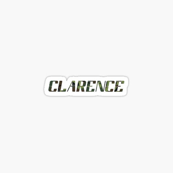 "CLARENCE Name III - My name is CLARENCE - typography name - Camo Vibe ...