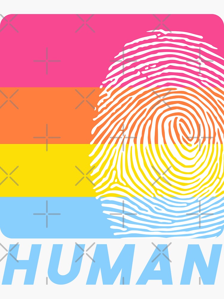 "human fingerprint" Sticker for Sale by vonDean | Redbubble
