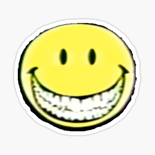 "smiley" Sticker for Sale by dixieflatliner | Redbubble