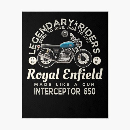 "Graphical Designs of Royal enfield Interceptor 650" Art Board Print ...