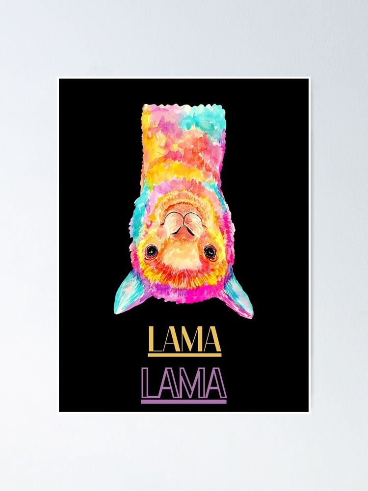 "Lama art" Poster for Sale by Domi2410 | Redbubble