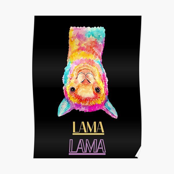 "Lama art" Poster for Sale by Domi2410 | Redbubble