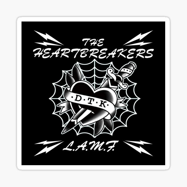 "the HEARTBREAKERS" Sticker for Sale by dtkfred | Redbubble