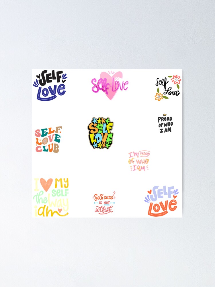 "Self Love Sticker Pack | Self Love | Self Love Quotes | Cute Self Love ...
