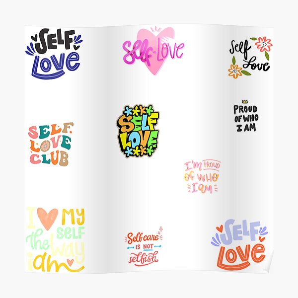 "Self Love Sticker Pack | Self Love | Self Love Quotes | Cute Self Love ...