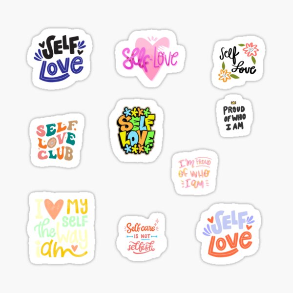 "Self Love Sticker Pack | Self Love | Self Love Quotes | Cute Self Love ...