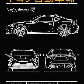 "Blueprint of the GT-86 " Pullover Hoodie for Sale by BETHOVIVIAN ...