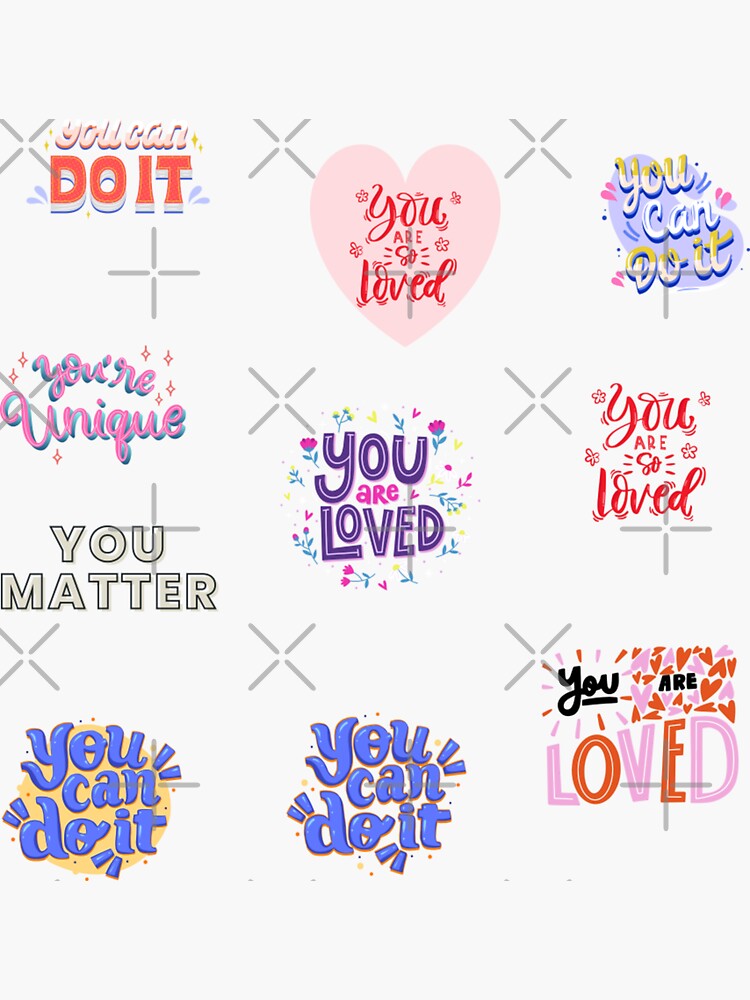"Self Love Sticker Pack | Self Love | Self Love Quotes | Cute Self Love ...