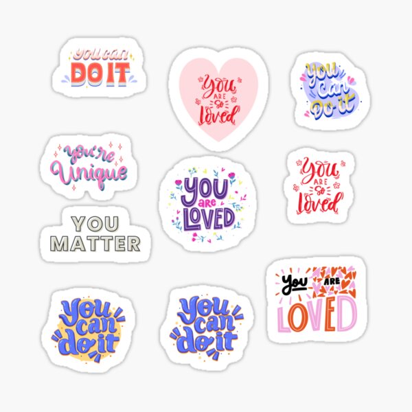 "Self Love Sticker Pack | Self Love | Self Love Quotes | Cute Self Love ...