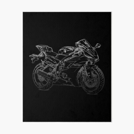 "Yamaha Yzf R6 Pencil Silhouette Motorcycle Sport Bike Superbike ...