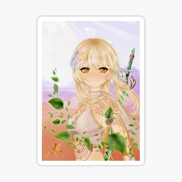 "Lumine-Genshin Impact" Sticker for Sale by Katzui | Redbubble
