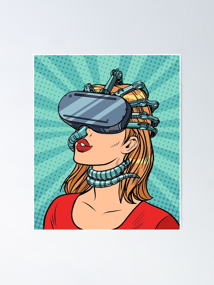 "Pop Art in Virtual Reality Gadget VR Retro Comic Design, Funny VR ...
