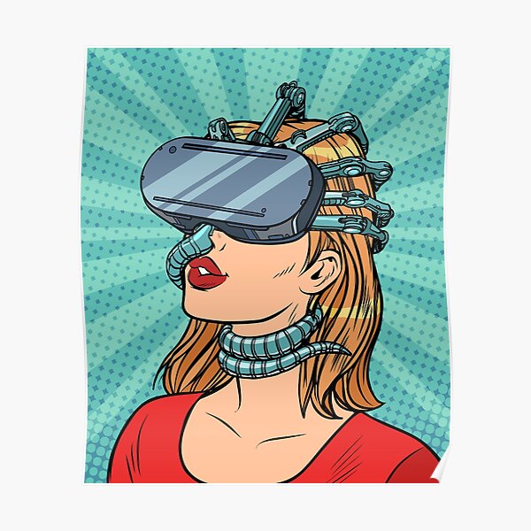"Pop Art in Virtual Reality Gadget VR Retro Comic Design, Funny VR ...