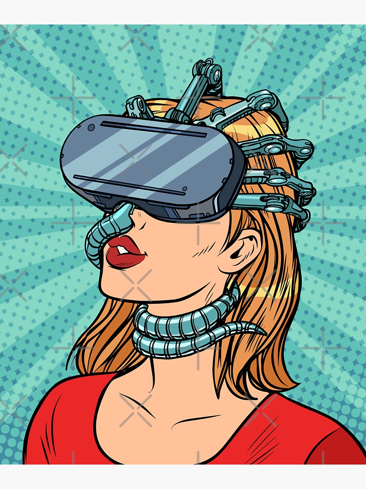"Pop Art in Virtual Reality Gadget VR Retro Comic Design, Funny VR ...