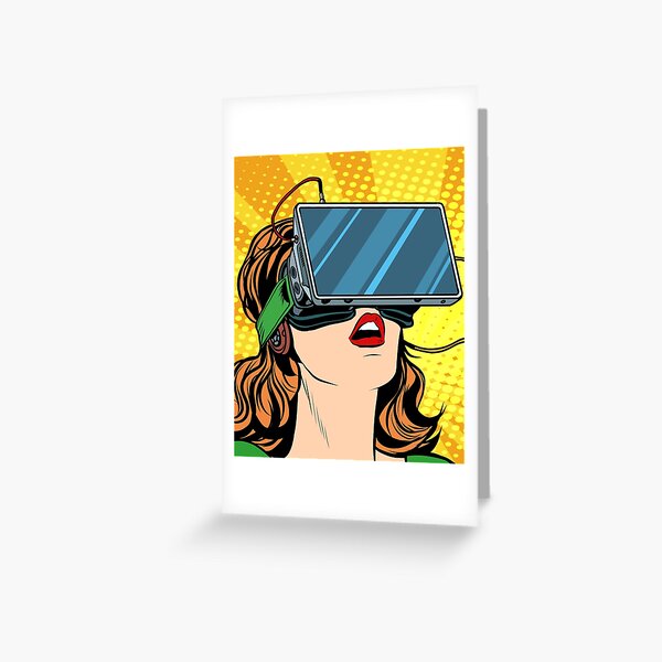 "Retro Virtual Reality VR Glasses Retro Comic Design, Funny VR Gifts ...
