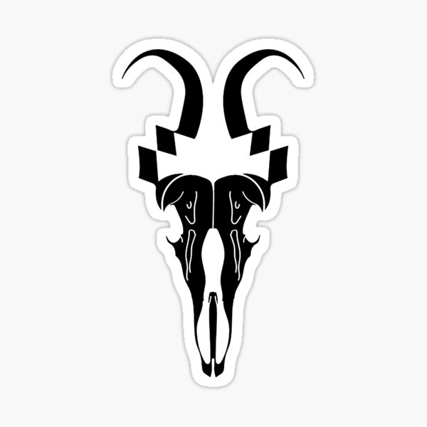 "ghost goat" Sticker for Sale by CitrusRock17 | Redbubble