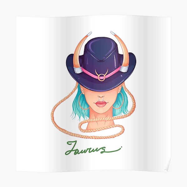 "Cute Taurus Zodiac Sign, Taurus Girl, Astrology Sign Design, A Taurus ...