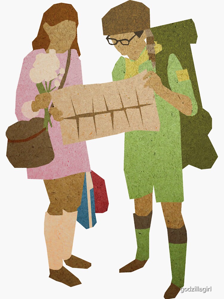 "Sam + Suzy" Sticker for Sale by godzillagirl | Redbubble