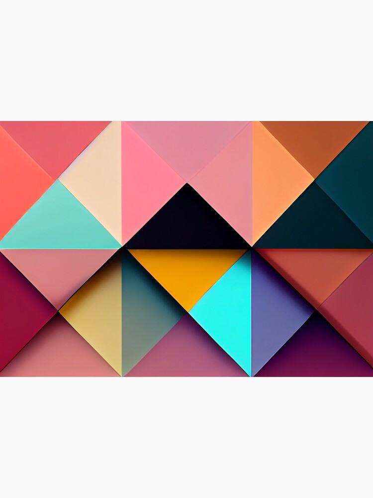 "Shapes and Patterns Triangles 2 - Created by A.I." Sticker for Sale by ...