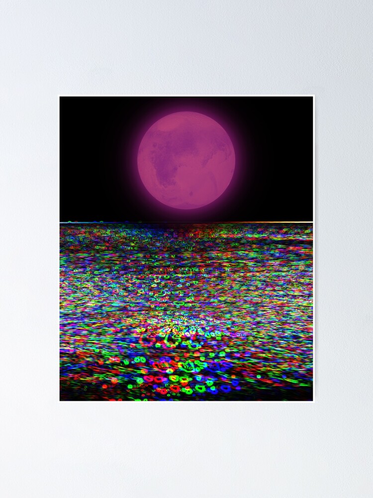 "Georgia Okeeffe Pink Moon Over Water" Poster for Sale by 0553535457 ...