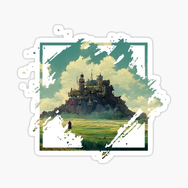 "howls moving castle" Sticker for Sale by AiFantasy | Redbubble