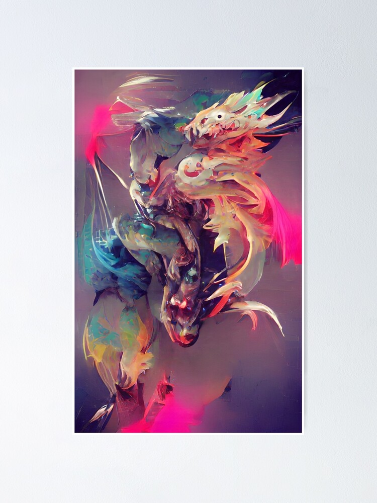 "chin chang dragon" Poster for Sale by Art780 | Redbubble