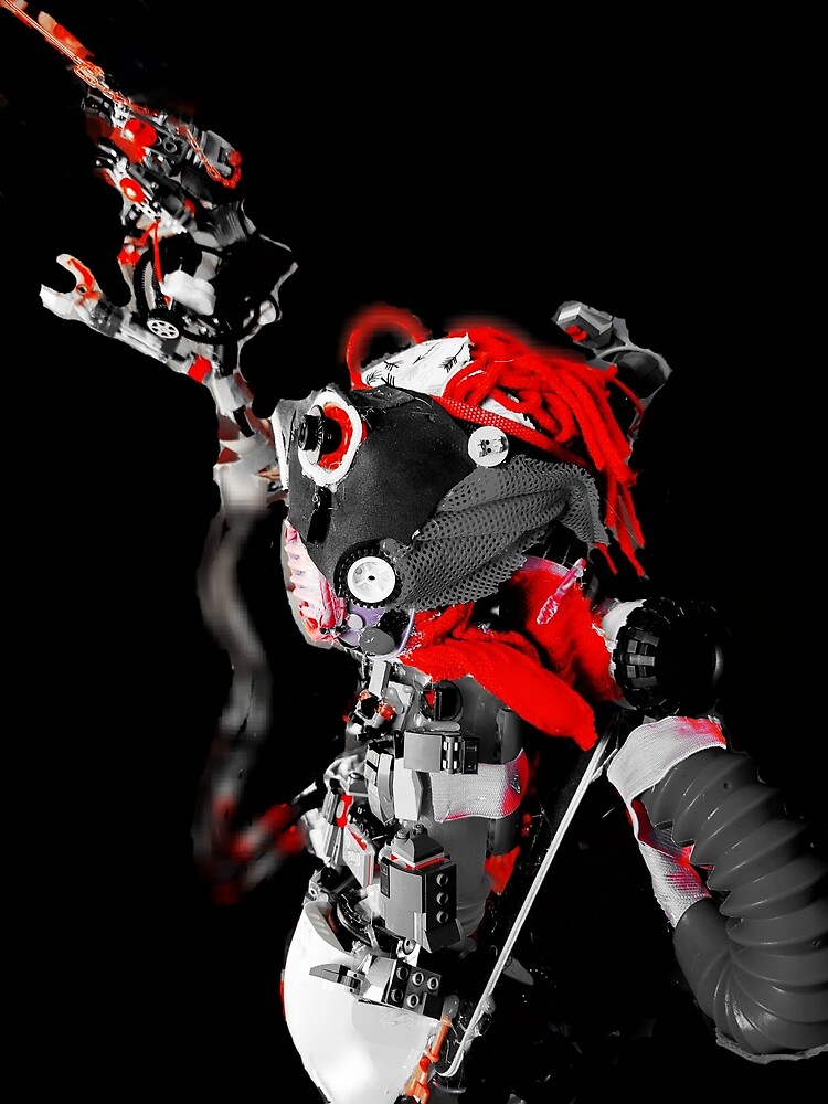 Cyberpunk Fantasy Surreal Robot Futuristic Sifi Sculpture Poster For