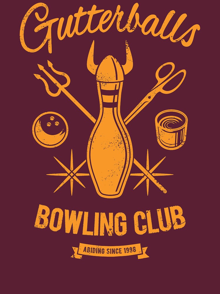 "Gutterballs Bowling Club" T-shirt for Sale by heavyhand | Redbubble ...
