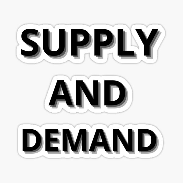 "Supply and demand" Sticker for Sale by Abuadham | Redbubble