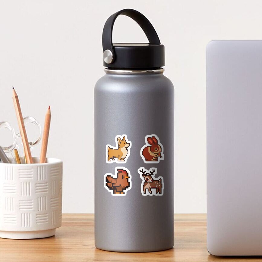 "pixel pets pack" Sticker for Sale by hedoniism-shop | Redbubble