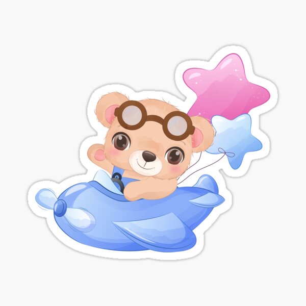 "Cute Little Bear" Sticker for Sale by Cveleee | Redbubble