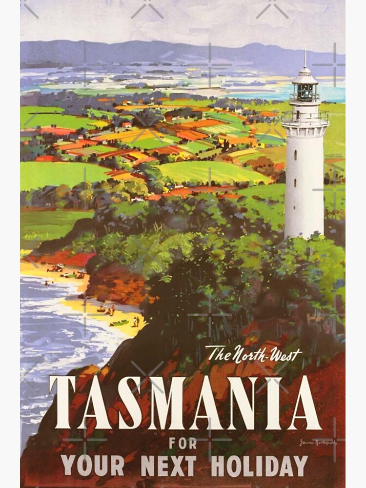 "Tasmania Australia Vintage Travel Poster | Tasmanian Tourism Poster ...
