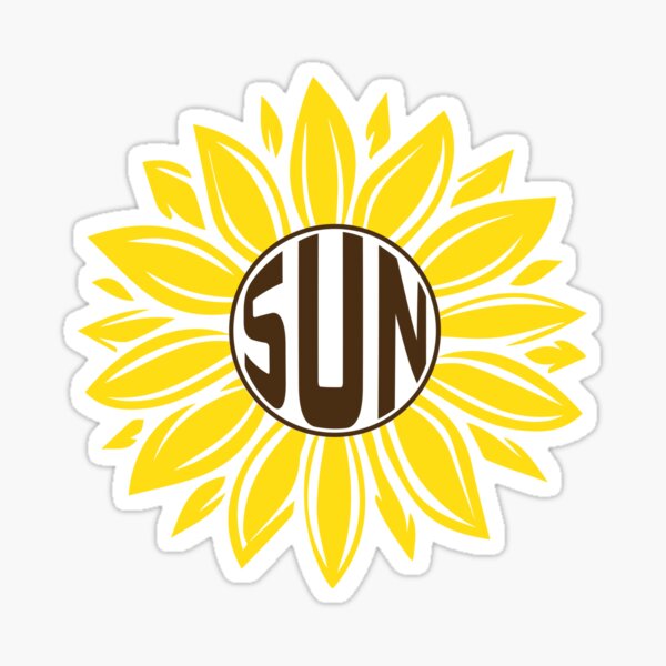 "Cute and Simple Sunflower Design" Sticker for Sale by VieGalleryy ...